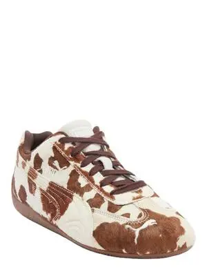 PUMA Speedcat Calf Hair Sneakers - Chocolate Brown/gum