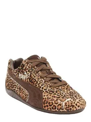 PUMA Speedcat Calf Hair Sneakers - Chocolate/warm White Calf Hai