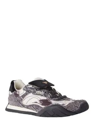Fendi Flow Low-Top Sneakers F1ty6 Vul/ice Grey/ner/pan