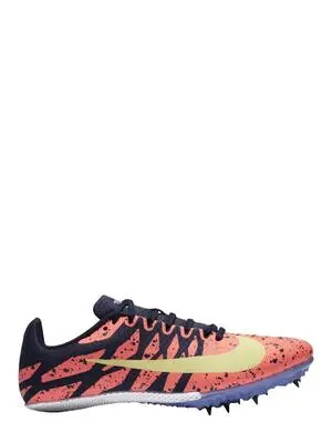 Nike Zoom Rival S 9 Paint Splatter Sneakers - Bright Mango/blackened Blue/purple Pulse