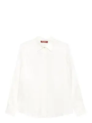 Max Mara Long-sleeve Button-down Shirt - Neutrals