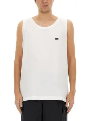 Dolce & Gabbana Cotton Tank Top - White