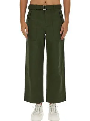 Maison Kitsuné Twill Trousers - Green