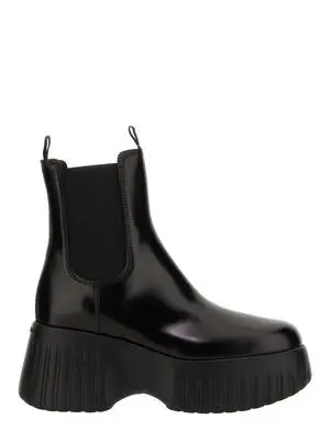 Hogan H-stripe Chelsea Boot - Black