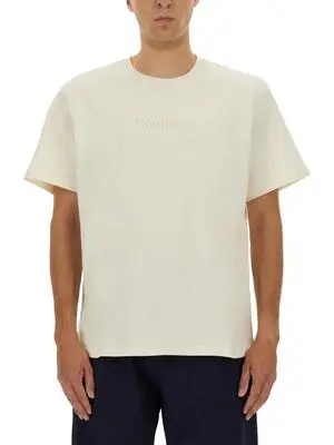 JW Anderson T-shirt With Embroidered Logo - White