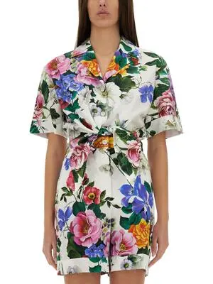 Dolce & Gabbana Floral Print Cotton Shirt - Multicolour