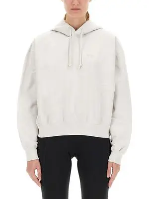 Y3 Hooded Sweatshirt With Logo - White