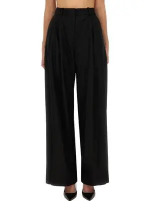 Nina Ricci Wide Leg Trousers - Black