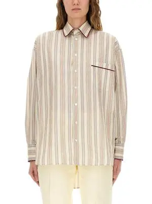 Etro Striped Cotton Shirt - Multicolour