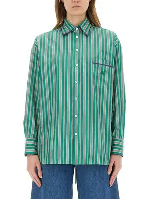 Etro Jacquard Shirt - Green
