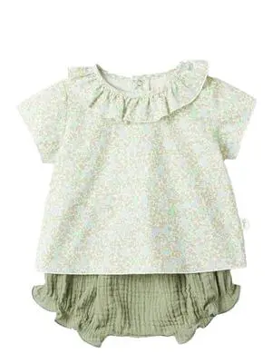 TEDDY & MINOU T-shirt And Shorts Set - Green