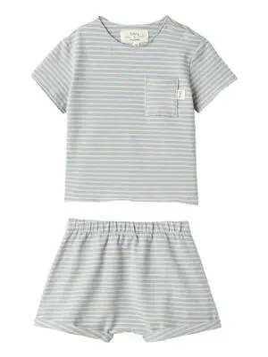 TEDDY & MINOU T-shirt And Shorts Set - Blue