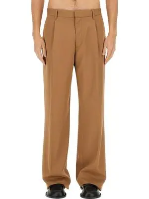 LARDINI Wool Trousers - Beige