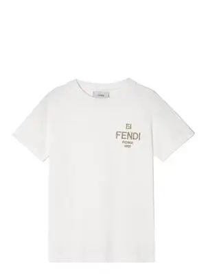 Fendi T-shirt With Logo - White