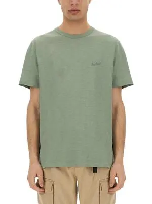 Woolrich Flamed Cotton T-shirt - Green