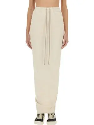 Rick Owens Pillar Maxi Skirt - Ivory
