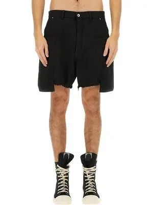Rick Owens Bermuda Cargo - Black