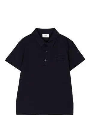 Fendi Polo With Logo - Blue