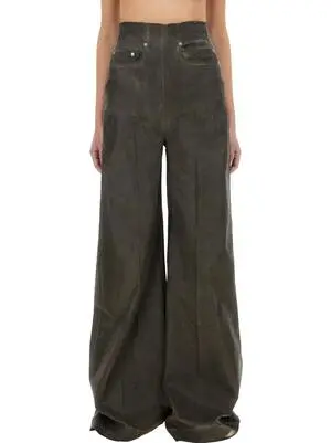 Rick Owens Dirt Cooper Denim Pants - Grey
