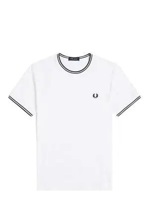 Fred Perry Double Stripe T-shirt - Black