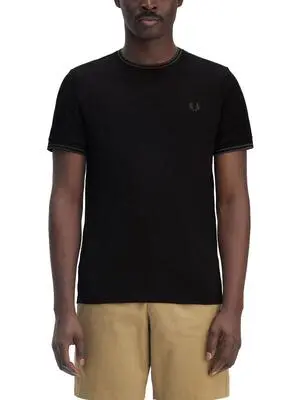 Fred Perry Striped T-shirt - Black