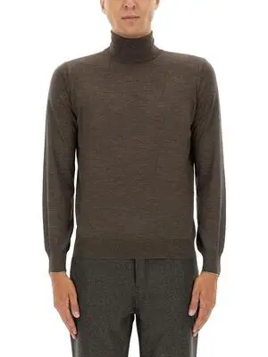 Brunello Cucinelli Turtleneck Shirt - Brown