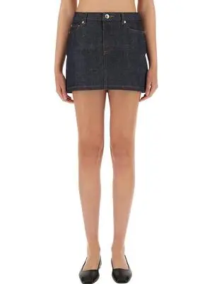 A.p.c. Mini Skirt - Denim