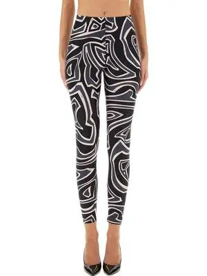 Emilio Pucci Labyrinth Print Leggings - Multicolour