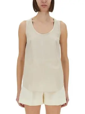 Brunello Cucinelli Satin Top - Beige