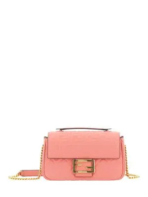 Fendi Baguette Chain Midi Bag - Pink