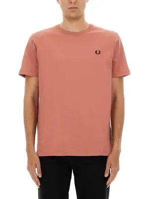 Fred Perry Cotton T-shirt - Pink