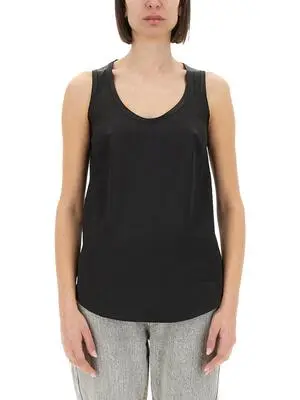 Brunello Cucinelli Silk Tank Top - Black