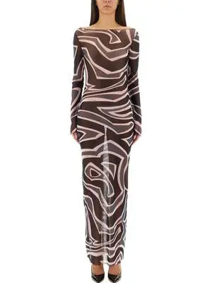 Emilio Pucci Labyrinth Print Dress - Multicolour