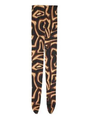 Emilio Pucci Labyrinth Print Tights - Multicolour
