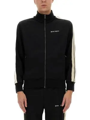 Palm Angels Track Jacket With Zipper - Black