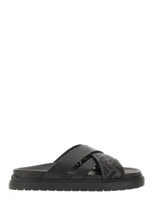 Fendi Slide Sandal - Black