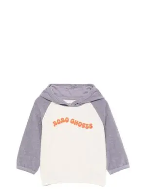 BOBO CHOSES Wavy Terry Cloth Hoodie - Blue