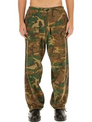 Givenchy Camouflage Cotton Trousers - Green