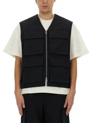 JIL SANDER Cargo Vest - Black