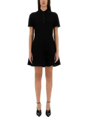 Givenchy Monogram Jacquard Polo Style Dress - Black
