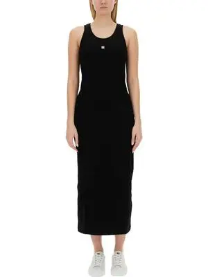 Givenchy Ribbed Midi Dress - Black