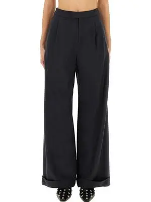 ZONA20 MILANO Petra Wide Leg Trousers - Blue