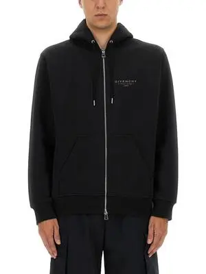 Givenchy Zipper Hoodie - Black