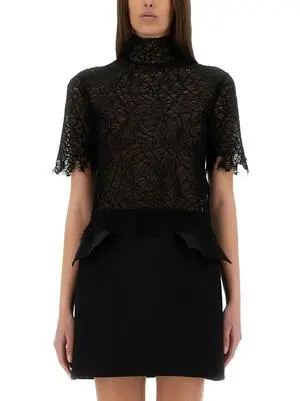 ALEXANDER MCQUEEN Spider Web Lace Top