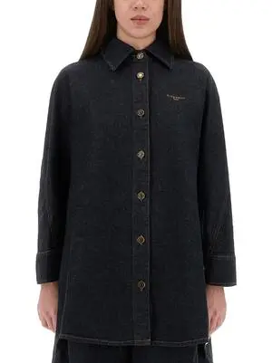 Givenchy Shirt With Embroidery - Denim
