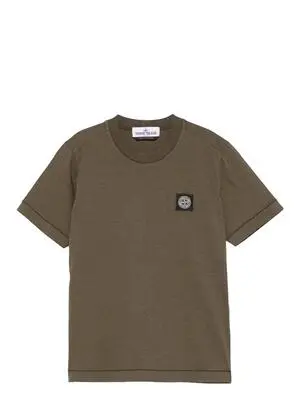 Stone Island T-shirt With Logo - Brown