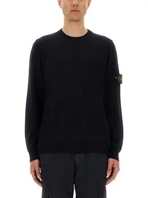 Stone Island Rws Lightweight Wool Sweater - Blue