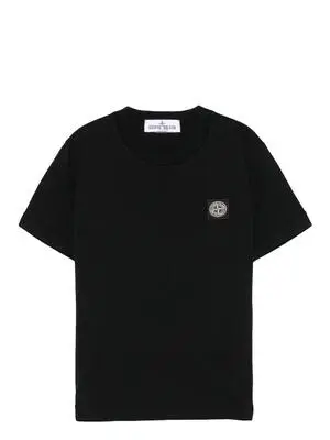 Stone Island Logo T-shirt - Black