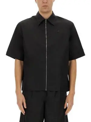 Givenchy Casual Zip-up Shirt - Black
