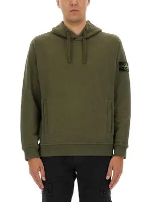 Stone Island Cotton Hoodie - Green